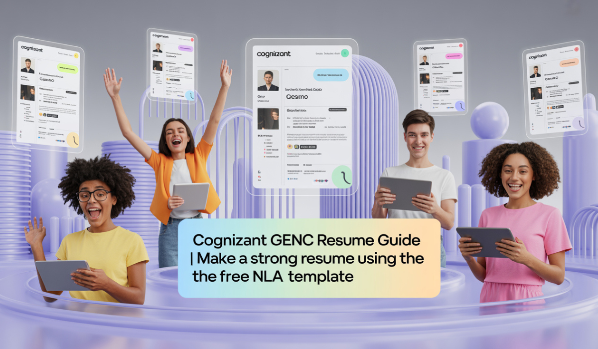 Cognizant GenC Resume Guide | Make a Strong Resume Using the Free NLA ...