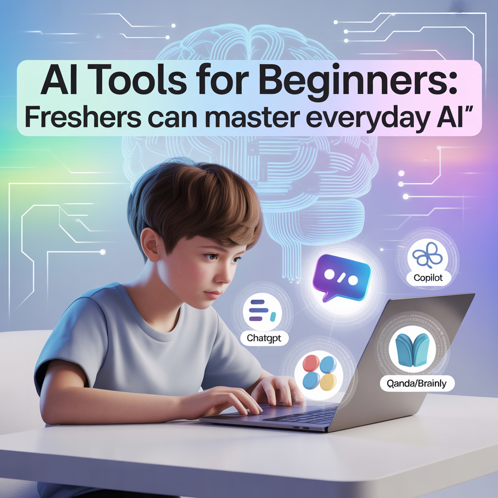 AI tools for beginners : From ChatGPT to Copilot Everyday AI Tools Freshers Can Master