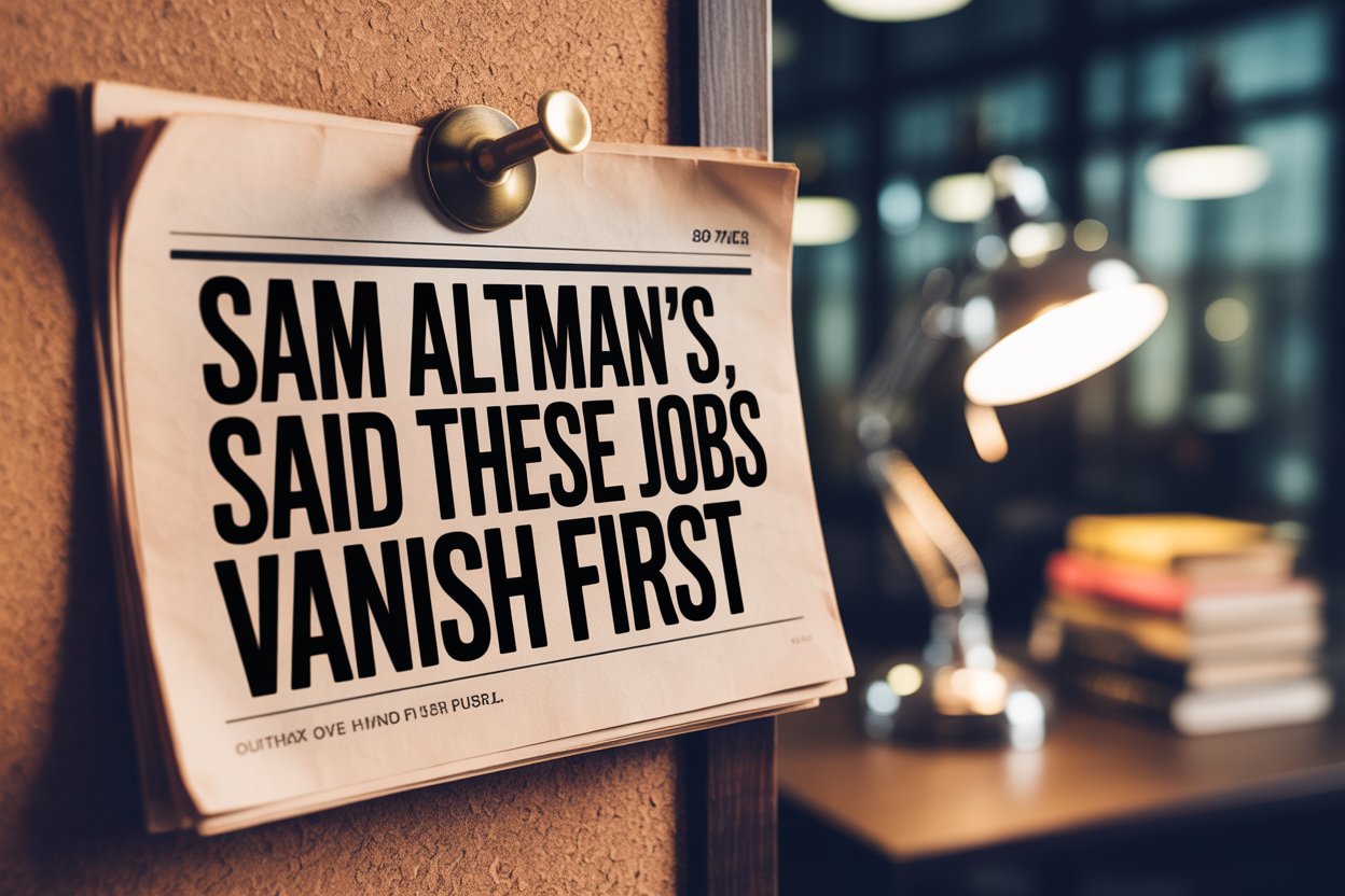 Sam Altman’s Shocking AI Prediction: “These Jobs Won’t Exist Soon ...