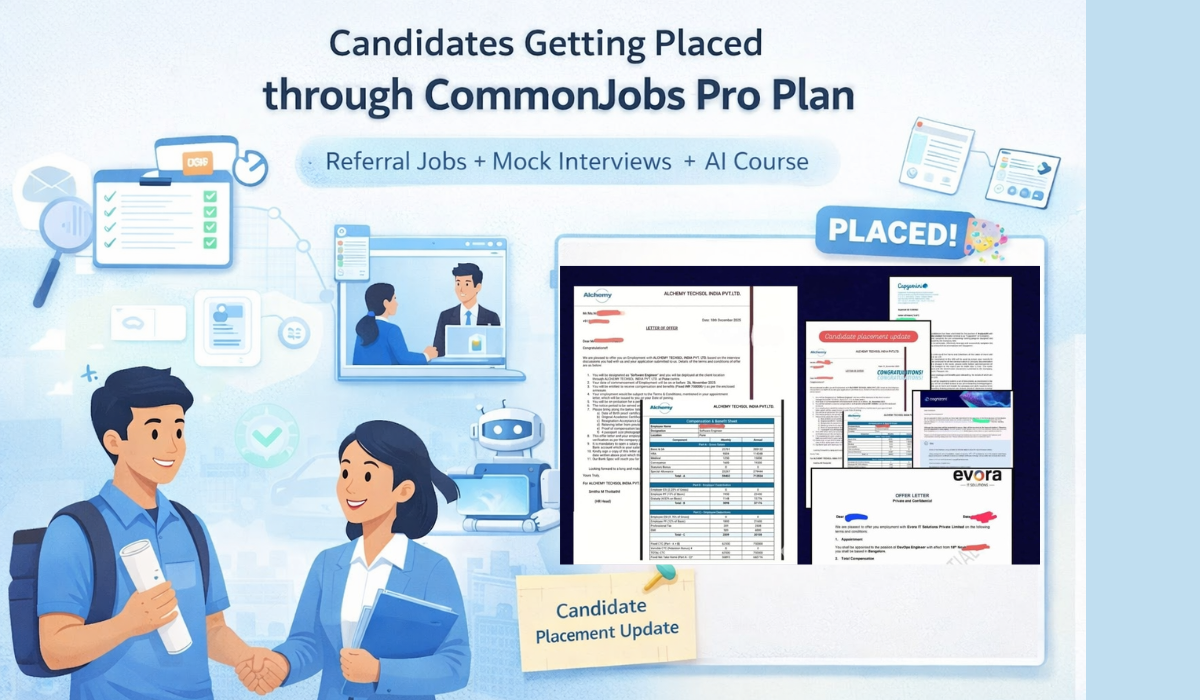 How CommonJobs Pro Plan Is Helping Students Get Placed: Real Offer ...