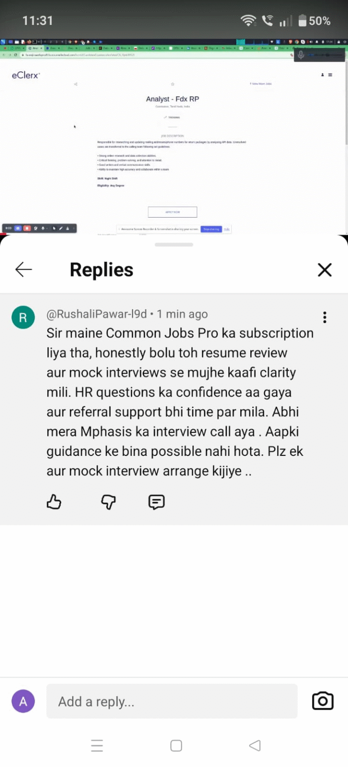 How Common Jobs Pro Helped a Fresher Crack an Mphasis Interview: A Real ...