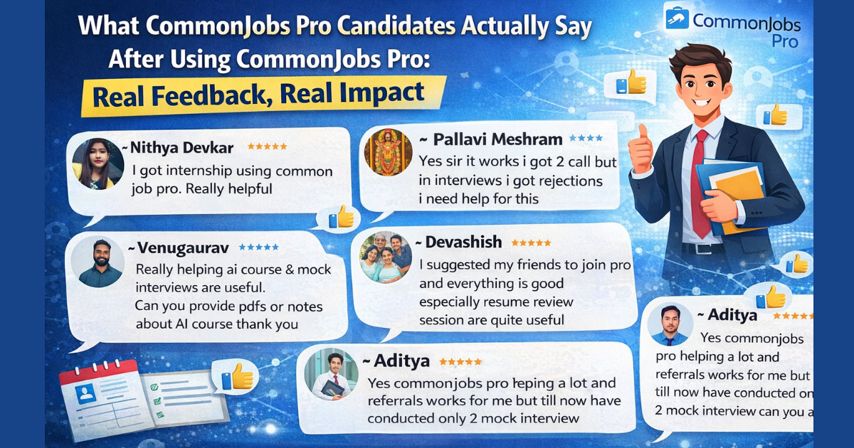 What CommonJobs Pro Candidates Actually Say After Using CommonJobs Pro ...